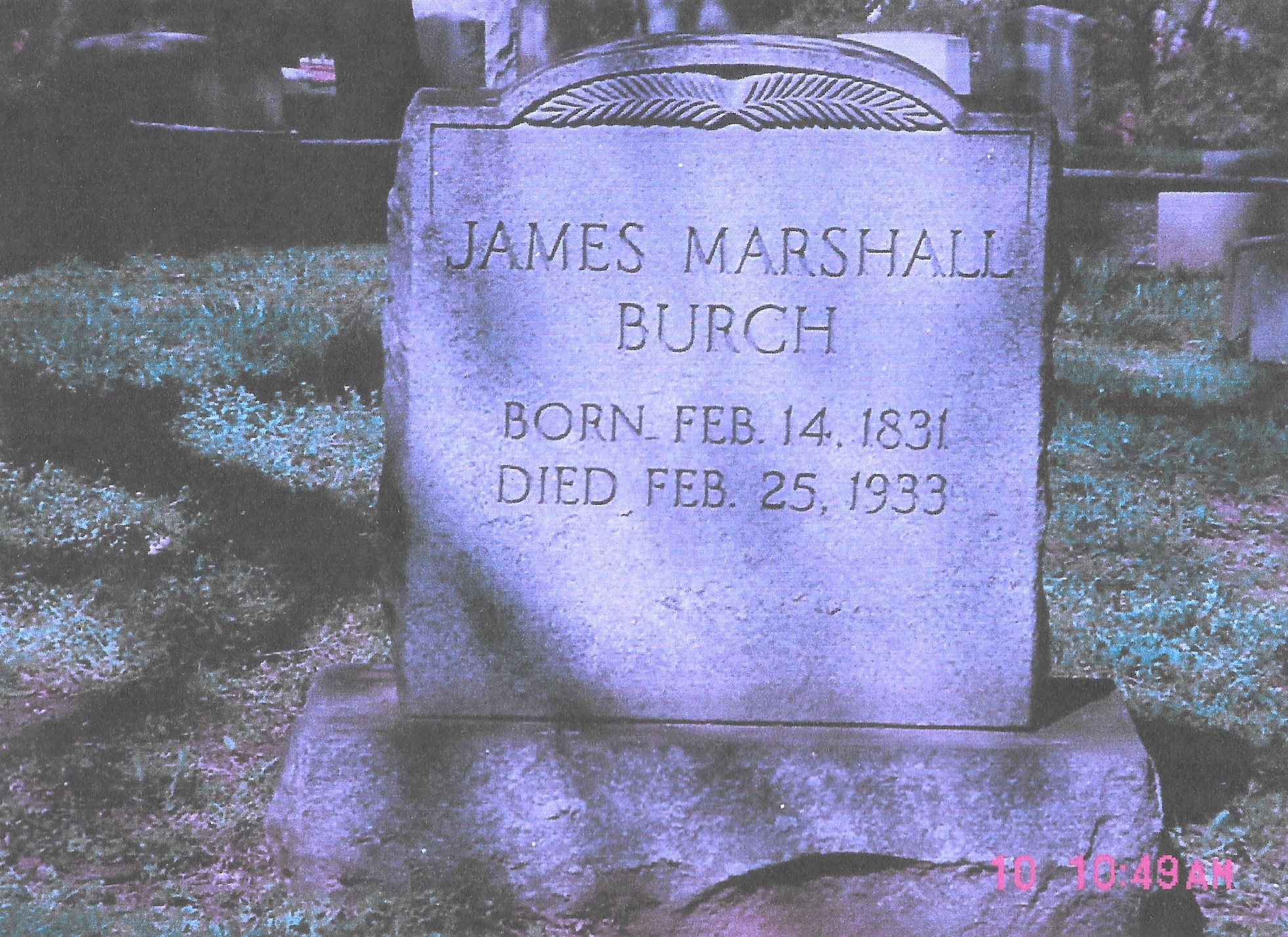 A Centenarian in the Family: James Marshall Burch – The Lyons Tracks